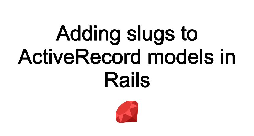 Adding slugs to ActiveRecord models in Rails